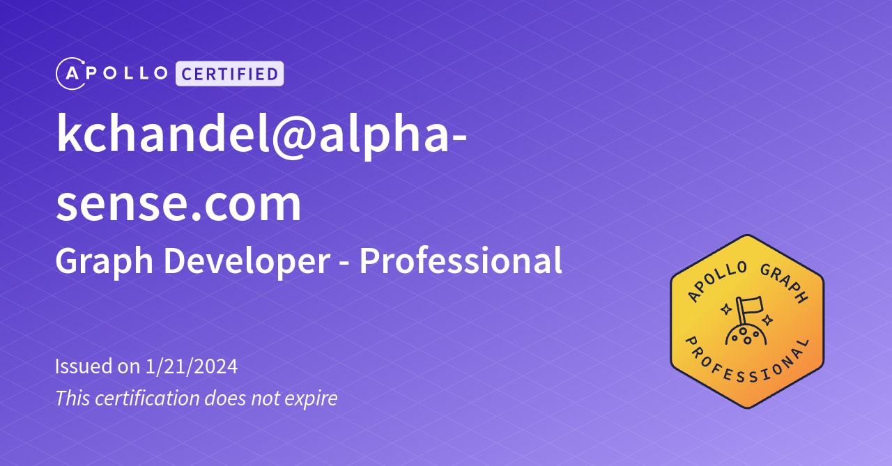 Developer certification - GraphQL Tutorials